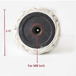 SHENGOCASE Cat Tree Replacement Post 17.7" L,Ø 3.15" Pole with M8 Bolt, Cat Tower Relacement Post, DIY Cat Scratching Post Replacement Part Pole