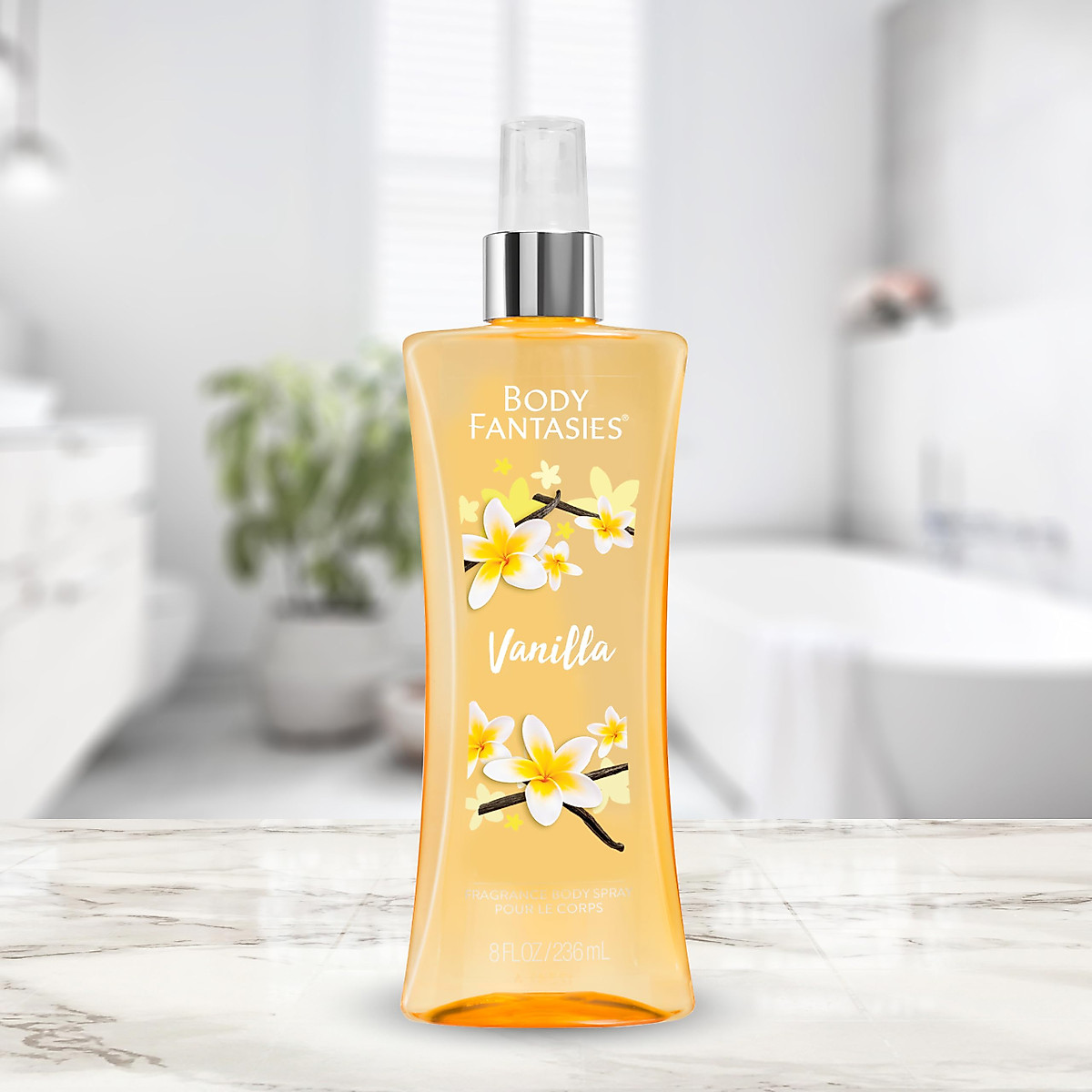 Body Fantasies Fragrance Body Spray, Vanilla, 8 Ounce