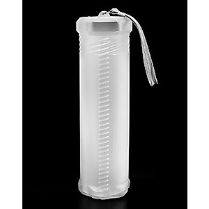 QWORK Extendable Plastic Brush Case Paint Brush Holder, 2 Pack Clear Long Brushes Tube Storage Pencil Pen Holder Container Drawing Tools