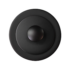 Westbrass 594244-12 14" White Tubular Bath Waste & Overflow Assembly with Twist & Close Drain Plug and 2-Hole Faceplate, Oil Rubbed Bronze