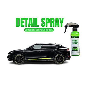 Ragnify- 2 Mesh Clay Mitt with Detailing Spray 16oz, Quick Waterless Detailer for Shine, Car Clay Bar, Gloss & Depth to Paint, Quick Detailer Kit (2x8 Oz Spray Bottles & 2 Mitts)