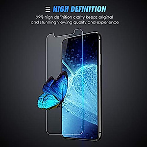 SPARIN Screen Protector Compatible with iPhone 11 / XR 6.1 inch, 4 Pack Tempered Glass with Alignment Frame
