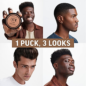 Men's Grooming Kit by American Crew, Shampoo, Conditioner & Body Wash for Men, 3-in-1, Tea Tree Scent, 15.02 Fl Oz, Pomade for Men 3 Oz