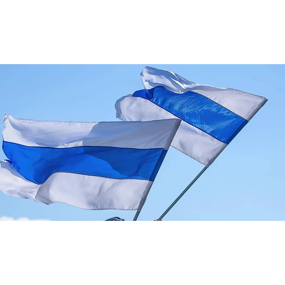 Russian New Anti-War White Blue white Protest Flag 3x5 Ft / 90x150 cm