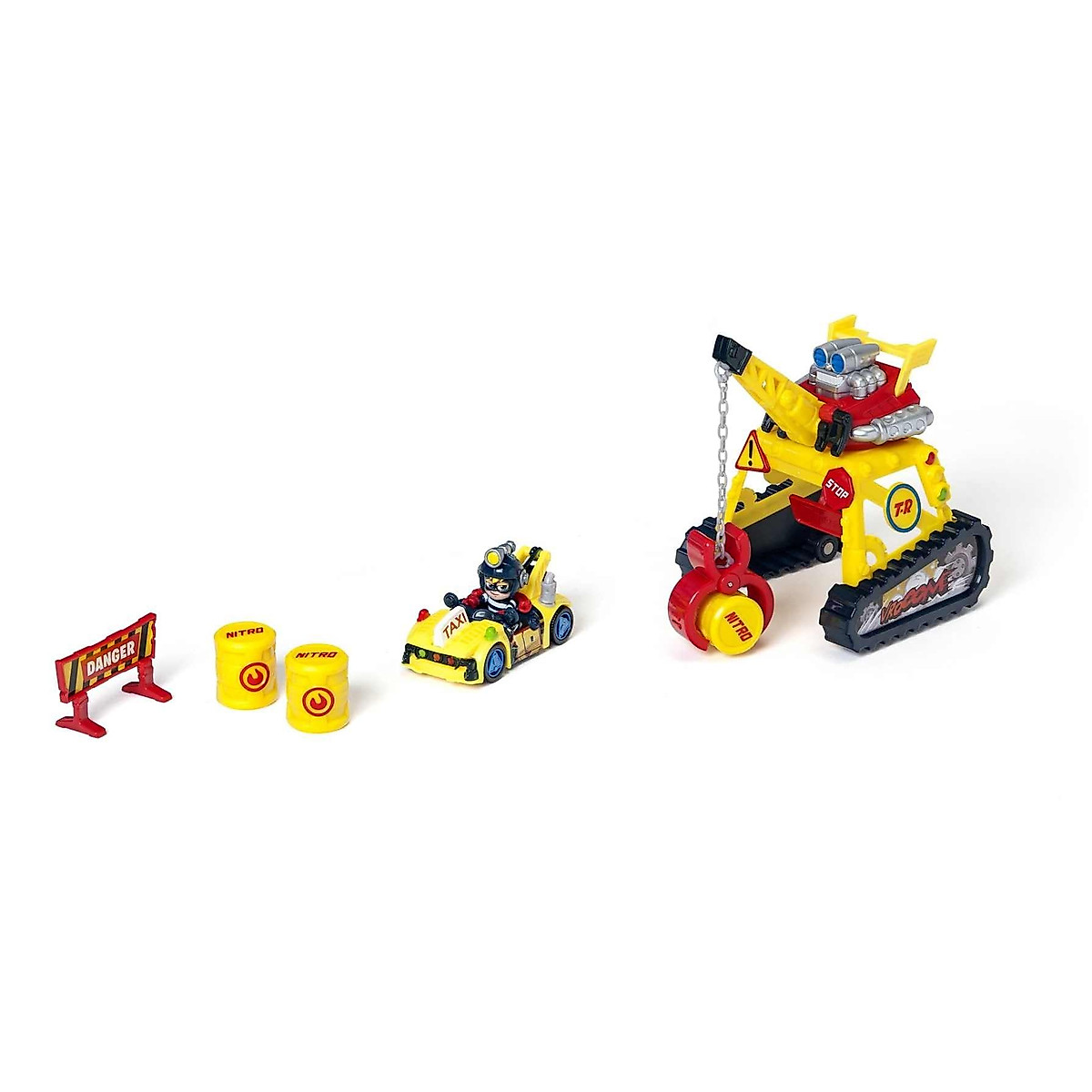 T-Racers Turbo Crane Challenge – Crane and Accessories with Exclusive Driver and car