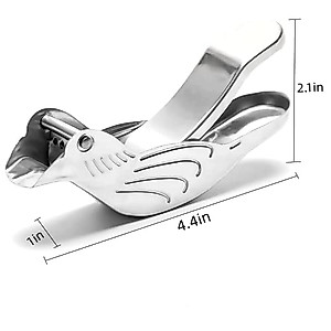 OGWSRK Elegant Bird shaped Stainless Steel Manual Lemon Juicer and Lime Extruder, Manual Lemon Juicer, Stainless Steel Fruit Juicer Portable Lemon Citrus Bird Lemon Juicer Kitchen Gadget Manual Lemon Juicer Silver (2 pieces)