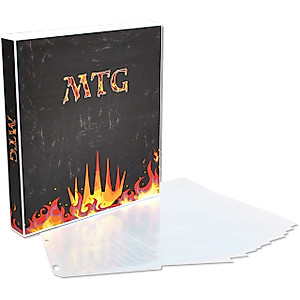 UniKeep Card Storage Case for Magic The Gathering Game with 20 Playing Card Pages - Holds up to 360 MTG Cards (Flames)