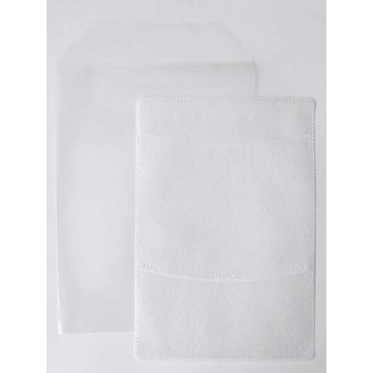 50 Clear CPP Plastic DVD Sleeves with Flap for 14mm DVD Box Awork & 2 disc Non-Woven sleeves By StarTechDeals