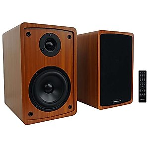 Rockville ELITE-5C Classic Wood 800w Home Theater 5.25" Bluetooth Bookshelf Speakers