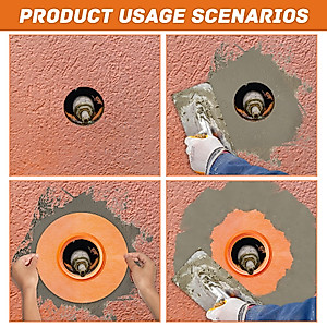 4 Pcs Pipe Valve Gasket Kit Includes Mixing Valve Seal 4-1/2 Inch and Pipe Seal 3/4 Inch Opening, Waterproofing Round Pipe Gasket Seal for Shower Valve and Shower Head Gasket Seal