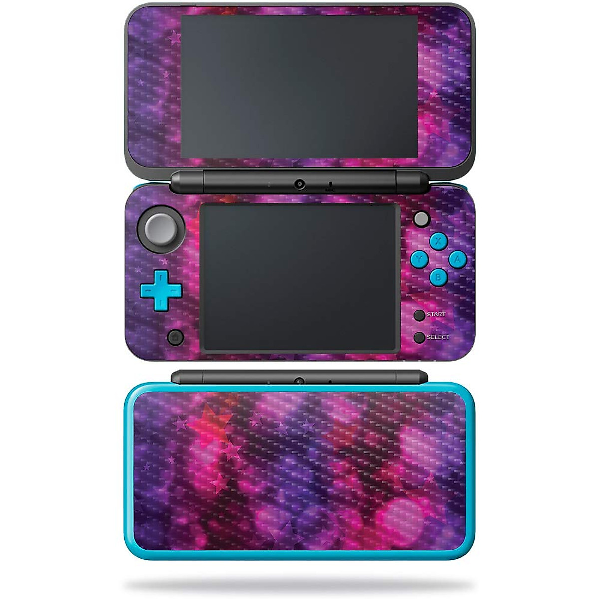 MightySkins Carbon Fiber Skin for Nintendo New 2DS XL - Rebirth | Protective, Durable Textured Carbon Fiber Finish | Easy to Apply, Remove, and Change Styles | Made in The USA