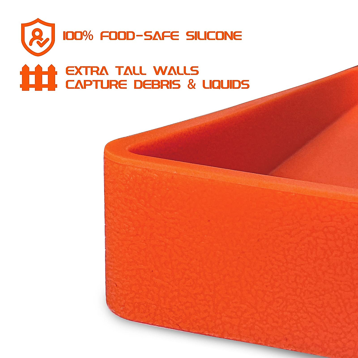 Silicone Griddle Mat for Blackstone 28 in(Not fit 28XL/Pro), Heavy Duty Food Grade Silicone Griddle Cover, Griddle Accessories for Blackstone, All Season Protective Cover for Blackstone (Orange)