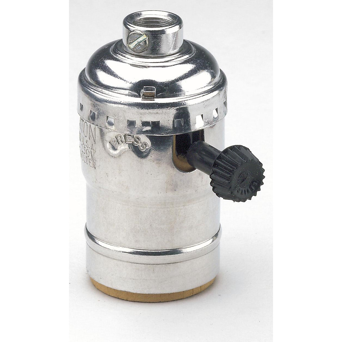 Leviton 7090-NI NI LAMPH TURNKNOB 3-Way,Silver