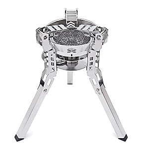Portable Single Burner Outdoor Gas Stove 3800W Propane Cooker with Adjustable 0-20Psi Regulator Hose for Patio Camping, BBQ, Home Brewing, Turkey Fry, Maple Syrup Prep