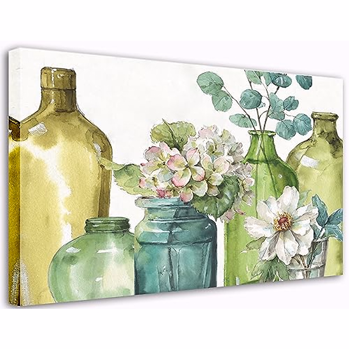 Artmaple Paint by Number for Adults Beginner Kids, Ideal Gift Choice for Birthday,Anniversary or Any Festival. DIY Acrylic for Decor Canvas Roll (16x24, Flowers in Glass Bottles)