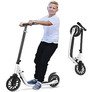 SWENAT Scooter for Kids Ages 6+,Adult and Teen Kick Scooter Lightweight & Big Sturdy Wheels,Foldable, Adjustable Handlebars, Lightweight, for Riders up to 220 lbs