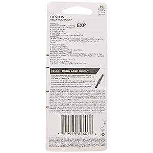 Revlon Mega Multiplier Mascara, Blackest Black, 0.28 Fluid Ounce