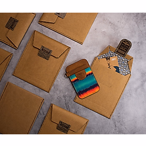 POCKT Slim Card Holder Wallet For Men and Women - Minimalist Front Pocket Wallet Elastic Credit Card Holder Genuine Leather RFID Blocking Card Case Wallets | Grunge