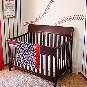 Baseball Baby Blanket for Boys Super Soft Fleece Minky Boy Blanket with Dotted Backing Double Layer Newborn Toddler Blankie for Nursery Stroller Crib Gift Ideas to Son Nephew Grandson 26.5*40 Inches