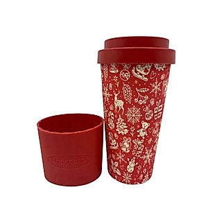 Vacucraft Christmas Joy Red Coffee & Tea Cup - Christmas Holiday Collection