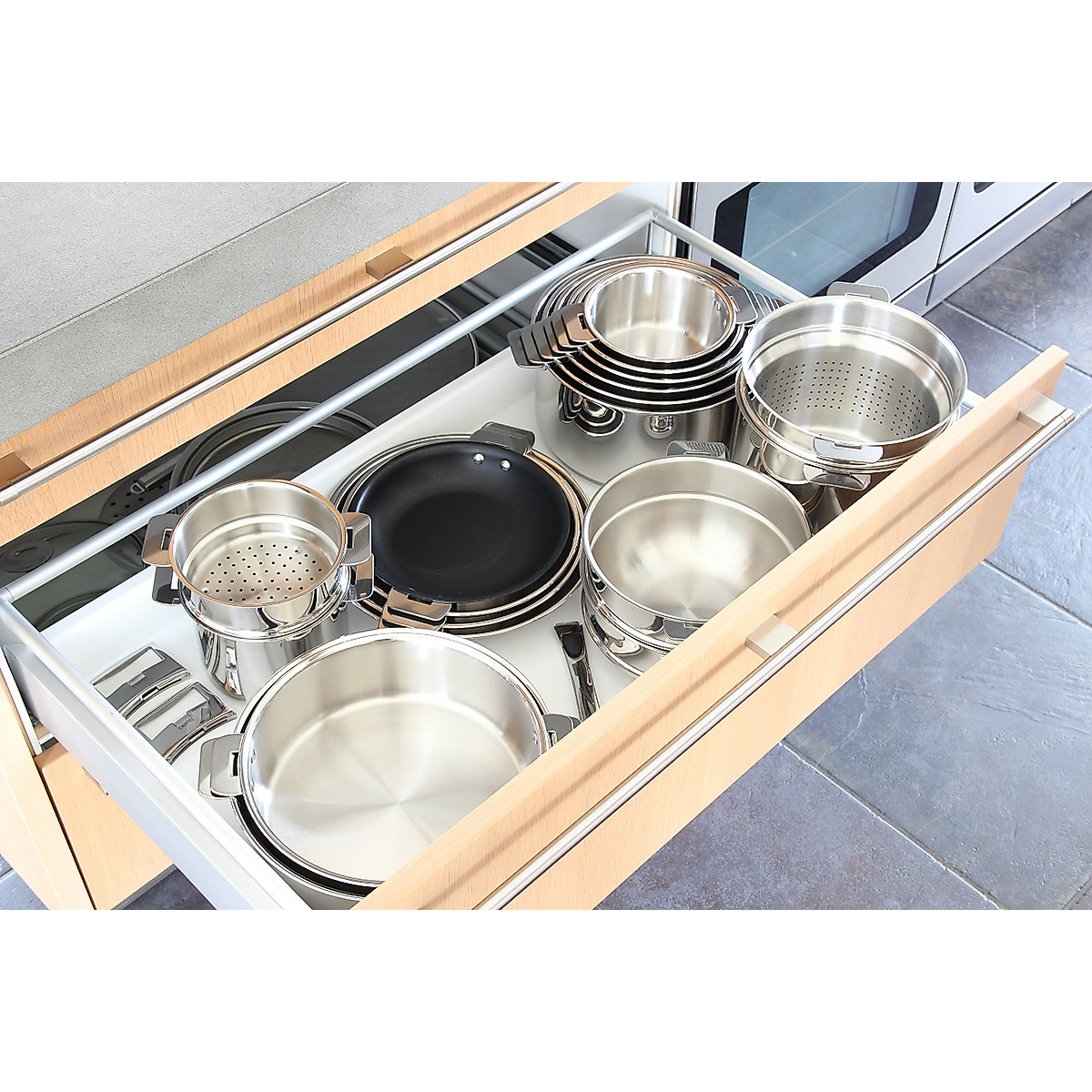 Cristel Casteline Long Handle, Silver