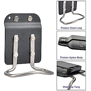 iGuerburn Hammer Holder Loop - Hammer Holster Clip on 2" Tool Belt, Hammer Belt Hook for Rip Claw Framing Hammer, Rock Heammer