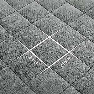 joybest Flannel Weighted Blanket, 2x2 Inch Compartments Oeko-Tex Certified Soft Fluffy Blanket with Premium Glass Beads, 15LBS 48x72Inches (Grey)…