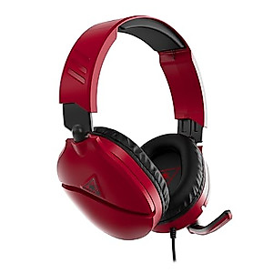 Turtle Beach Recon 70 Multiplatform Gaming Headset for PS5, PS4, Xbox Series X|S, Xbox One, PC & Mobile w/ 3.5mm Wired Connection - Flip-to-Mute Mic, 40mm Speakers, Lightweight Design, Midnight Red