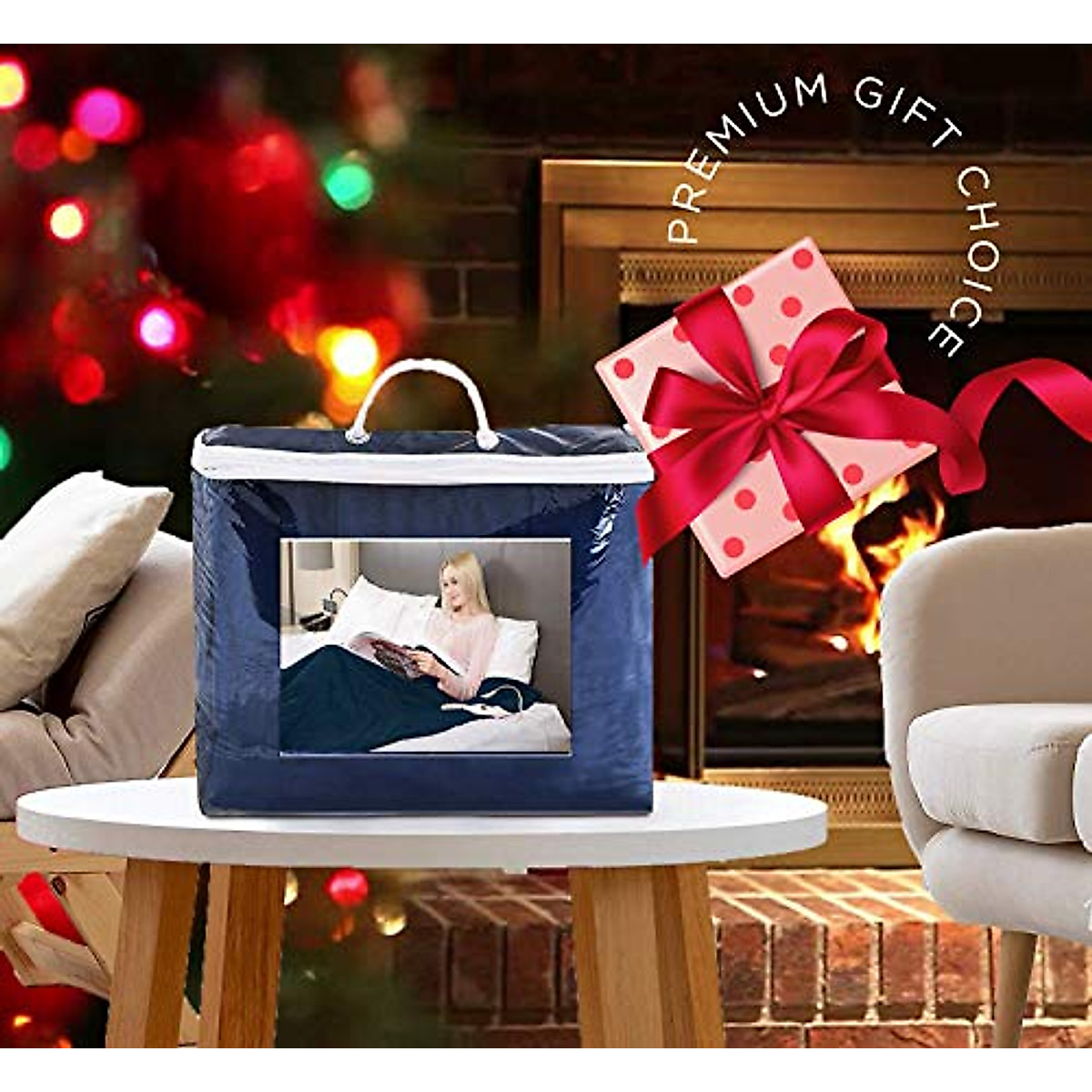 Dr Relief Electric Heated Throw Blanket Fleece with Controller, 4 Hours Auto Shut-Off, Fast Warming, Full-Body Comfort, Luxuriously Soft, Machine Washable, 50" x 60", Micromink for Cozy Couch or Bed