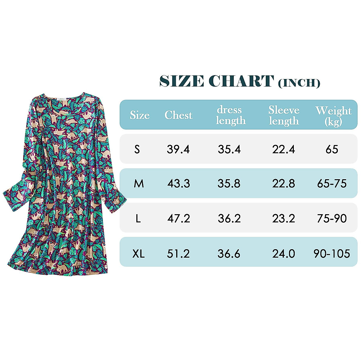 Zando Nightgowns for Women Cotton Night Gown Long Sleeve Sleepshirts Animal Cartoon Pajamas Women's Nightgowns&Sleepshirts Maternity Pajamas Women's Sleepwear Long Black Planet X-Large