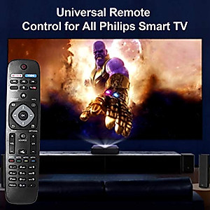 New Universal Remote Control for Philips TV Remote Replacement for LCD LED 4K UHD Smart TV NH500UP
