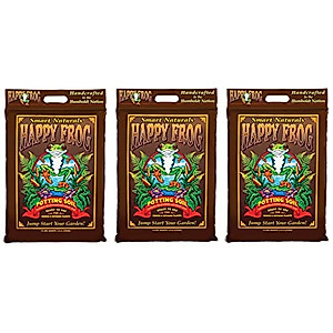 Fox Farm FX14054 Happy Frog Potting Soil, 12 Quart (3-(Pack))