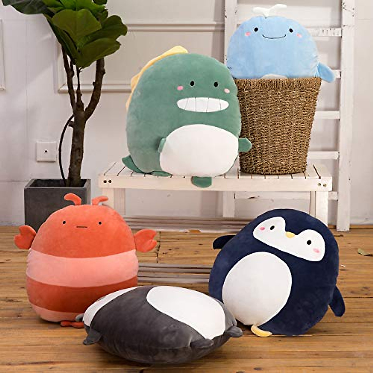 CASAGOOD Soft Penguin Plush Hugging Pillow Cute Penguin Stuffed Animal Plushies Toy Penguin Kids Stuffed Animals Penguin Plush Toys for Birthday, Valentine, Christmas 16.5 Inch