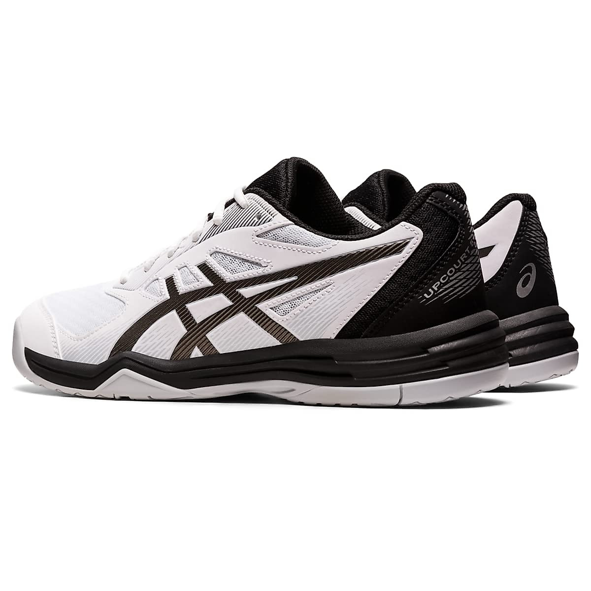 ASICS Men's UPCOURT 5 Volleyball Shoes, 8.5, WHITE/GUNMETAL