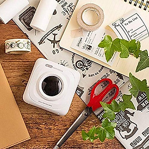 BISOFICE PAPERANG Pocket Printer BT Wireless Thermal Printer Portable Mobile Printer 200dpi for Photo Picture Receipt Memo Note Label Sticker Compatible with Android iOS Windows Mac