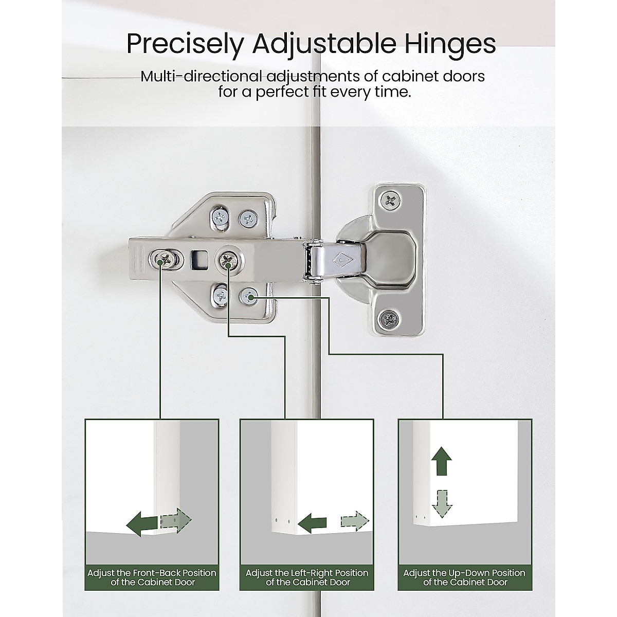 CHOEZON Bathroom Medicine Mirror Cabinet, Wall-Mounted Bathroom Vanity with Mirror, Bathroom Medicine Cabinet with Storage Function, Hanging Storage Cabinet, Adjustable Shelves, White