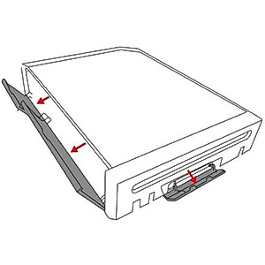 Wii White Replacement Door Replacement Memory Door Slot Covers Repair Door for Nintendo Wii Console Parts (1 Set of 3 pieces White)