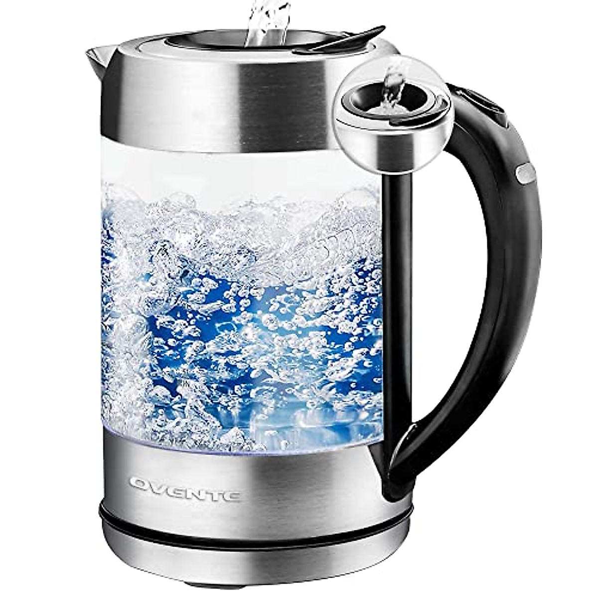 Ovente Glass Electric Kettle 1.7L – Fast, Safe & Cordless