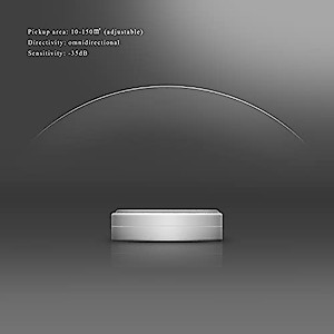 SiZHENG COTTS30 CCTV Microphone Noise Reduction Home Microphone Exterior Security Recording Pickup -35dB Outdoor Microphone RCA Female for CCTV Security Camera System DVR Sound（AV Female）