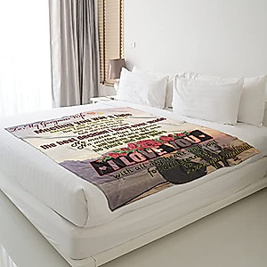 Wife Blanket from Husband, Blanket Wife Birthday Gifts, Blanket Best Ever Gifts, Christmas Day Present Idea for Wife, Wedding Anniversary Wife Blanket Gifts Flannel Throw Blankets 12.90*10.62*1.18In 