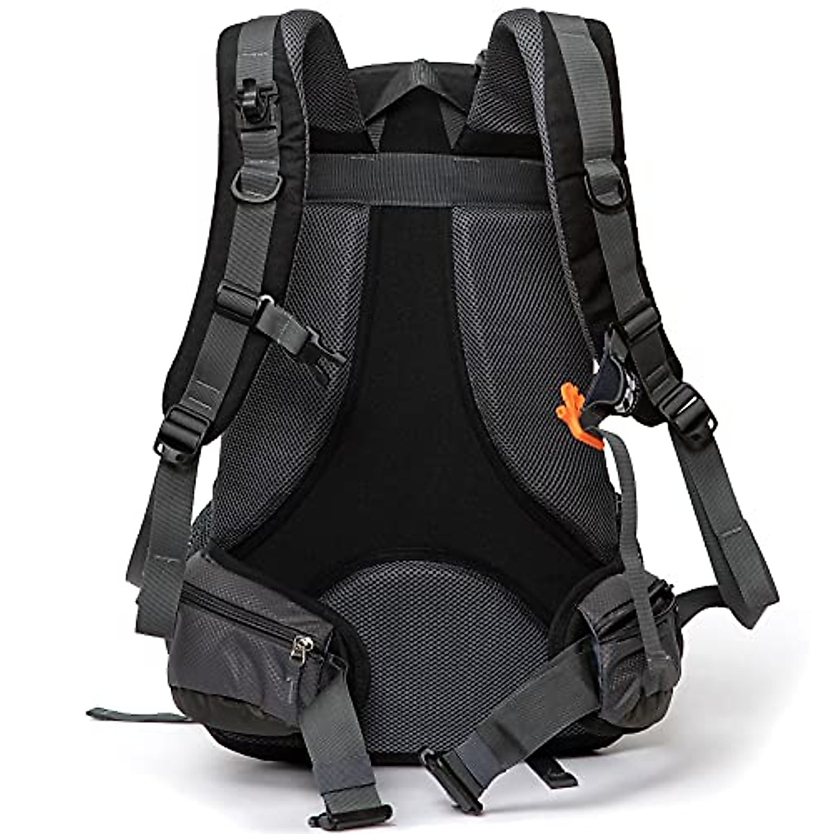 Diamond Candy Waterproof Hiking Backpack for Men and Women, Lightweight Day Pack for Travel Camping, Gray, 40L