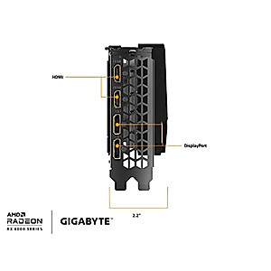 Gigabyte AORUS Radeon RX 6750 XT Elite 12G Graphics Card, WINDFORCE 3X Cooling System, 12GB 192-bit GDDR6, GV-R675XTAORUS E-12GD Video Card