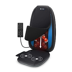 COMFIER Shiatsu Back Massager - Deep Kneading Massage Chair Pad with Heat, Massage Seat Cushion for Full Back, Electric Body Massager for Home or Office Seat use,Gifts for dad,Men