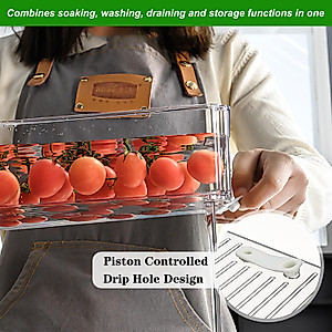 Taiuloo Set of 4 Fridge Organizer, Stackable Refrigerator Organizer Bins with Lids, Kitchen Pantry Cabinet Organization, BPA-Free Clear Food Storage Containers for Fruit, Vegetable, Cereal, Produce