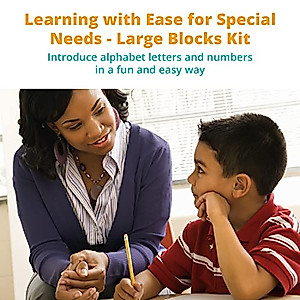 Channie's Learning with Ease for Special Needs Large Blocks Kit, K, 1st, Dyslexia, Dysgraphia, ADHD, and Autism