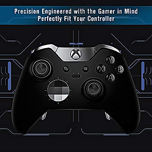 2 Pack Upgraded Bumpers Replacement LB RB Triggers Repair Buttons Parts - Ultra Durable Workmanship with T6 T8 Screwdriver Kit for Xbox One Elite Controller