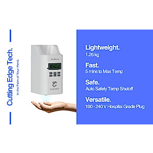 Premium Digital 1-Bottle Gel Warmer, Ultrasound Gel Warmer, Gel Warmer Ultrasound, Massage Oil Warmer, 1 Year Warranty