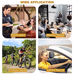 1296P HD Police Body Camera,64G Memory,CammPro I826 Premium Portable Body Camera,Waterproof Body-Worn Camera,Night Vision,GPS for Law Enforcement Recorder,Security Guards,Personal Use1