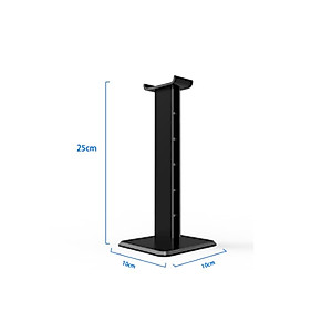 Headset Stand ABS/Aluminum Alloy Headphone Stand Headphones Holder Stand Stable Bracket Silicone Pad for Wired Wireless Headsets Headphone Stand (Color : A-White)