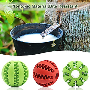 Dog Balls 2 Pack Puppy Toys Dog Puzzle Toys , Puppy Relieve Itching and Teeth Cleaning Dog Toys, Durable Dog Chew Ball, Dog Treat Ball Food Dispensing Toy for Teething, Fit for Small Medium Dogs